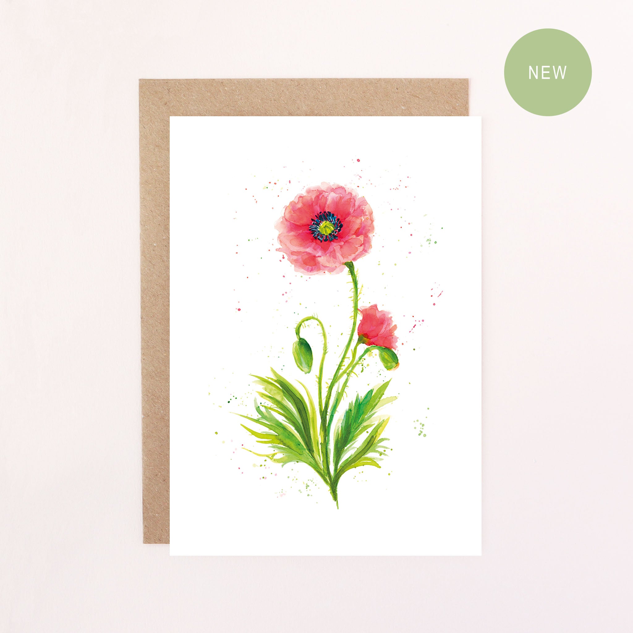 Poppy Greetings Card – Felicity Designs
